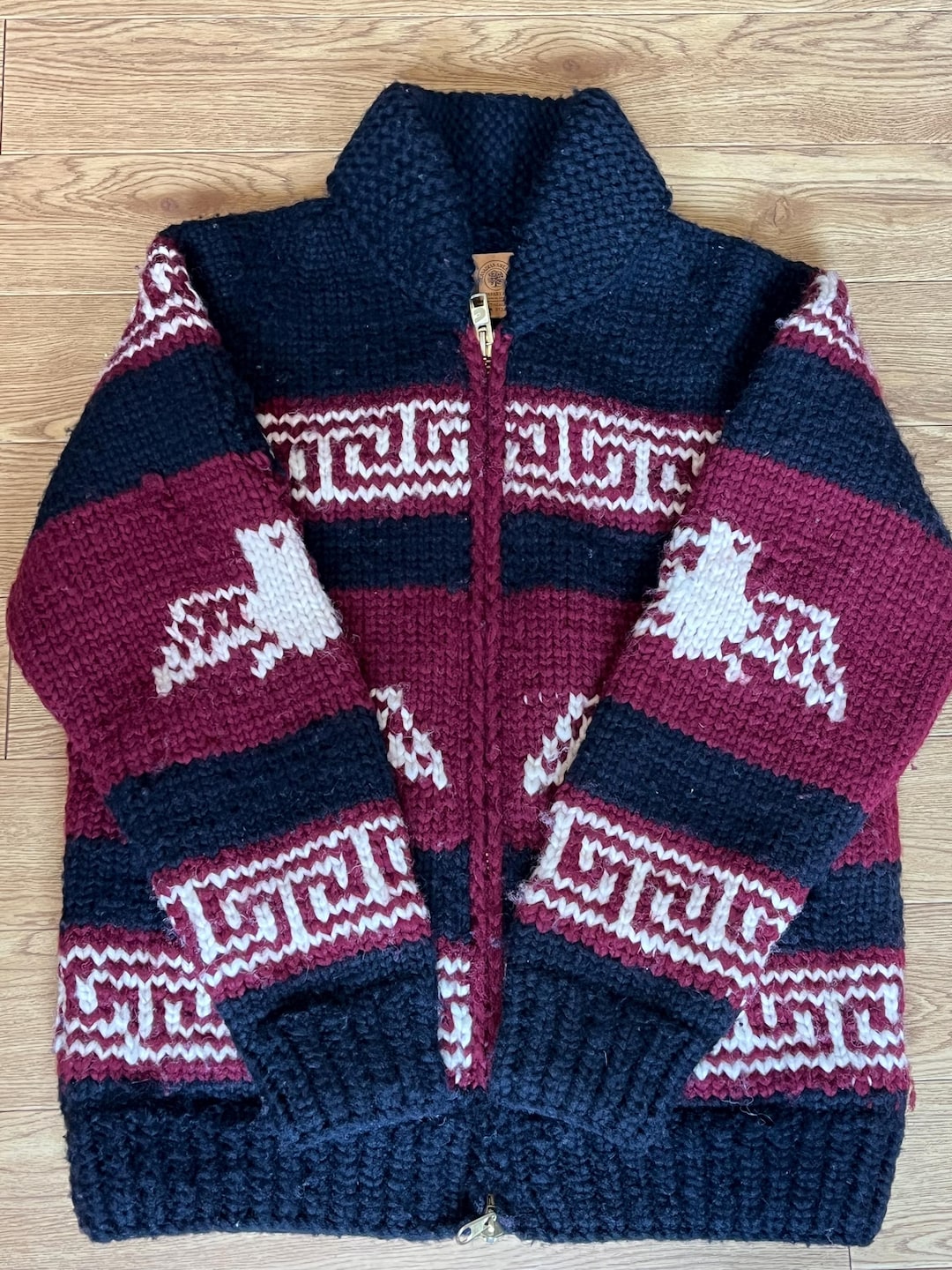 Canadian Sweater Company Cowichan Cardigan/hand-knit Thick Cardigan ...