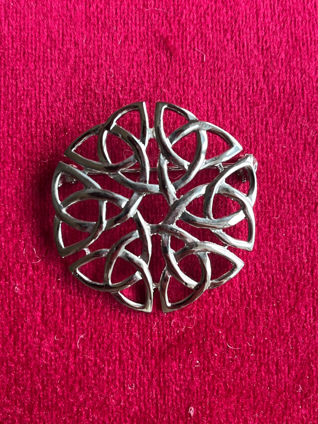 Art Pewter Brooch/scottish Brooch/eternal Interlace/ Traditional ...