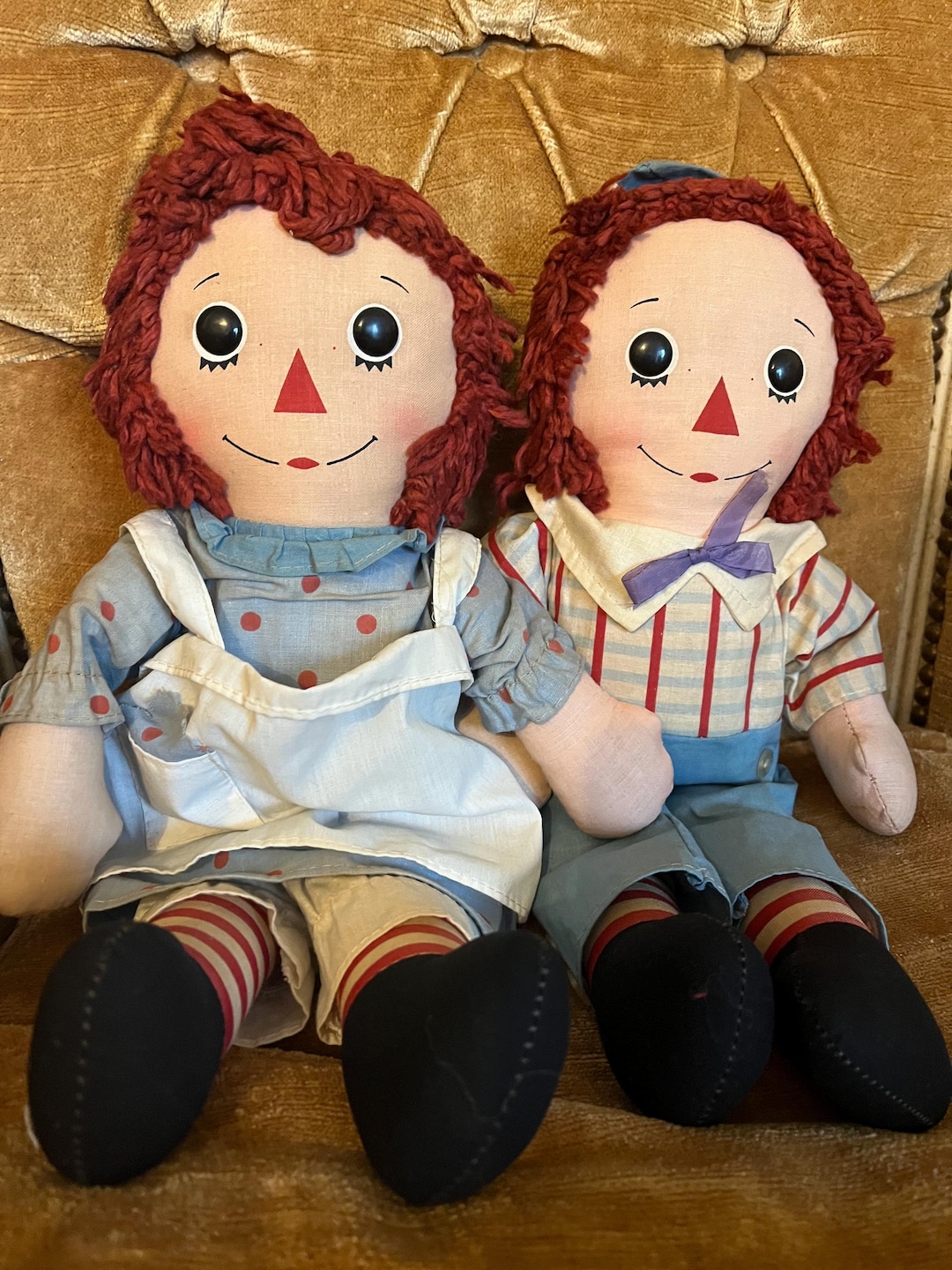 Raggedy Ann and Andy Dolls/vintage Raggedy Dolls/70s Raggedy ...