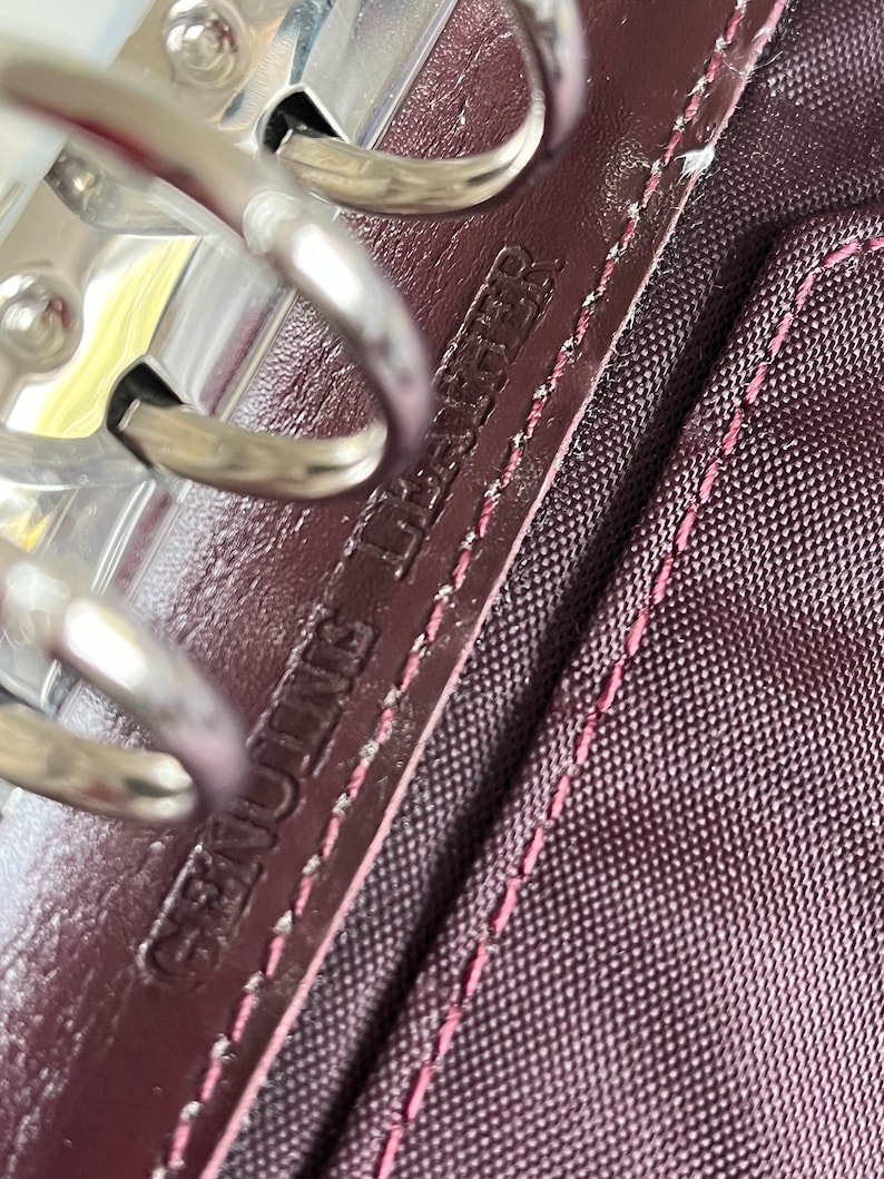 Vintage Day-timer Leather Planner: 7-ring Binder, Desk Size, Made in ...
