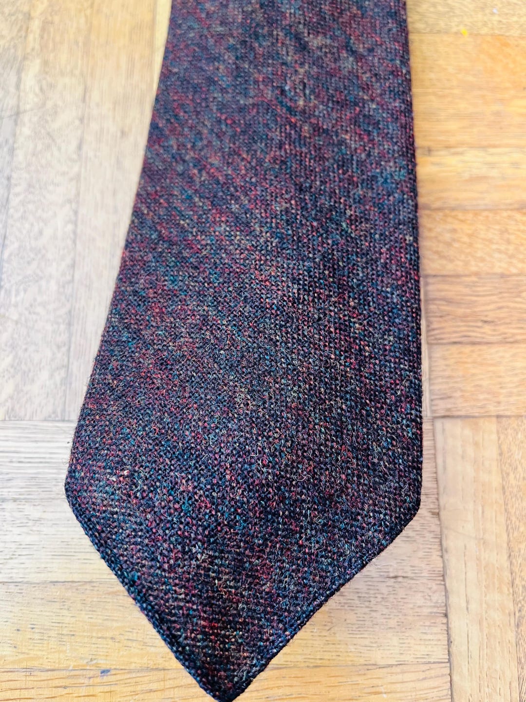 Vintage British Tweed Skinny Tie: 60s Ivy League Mod Style - Etsy