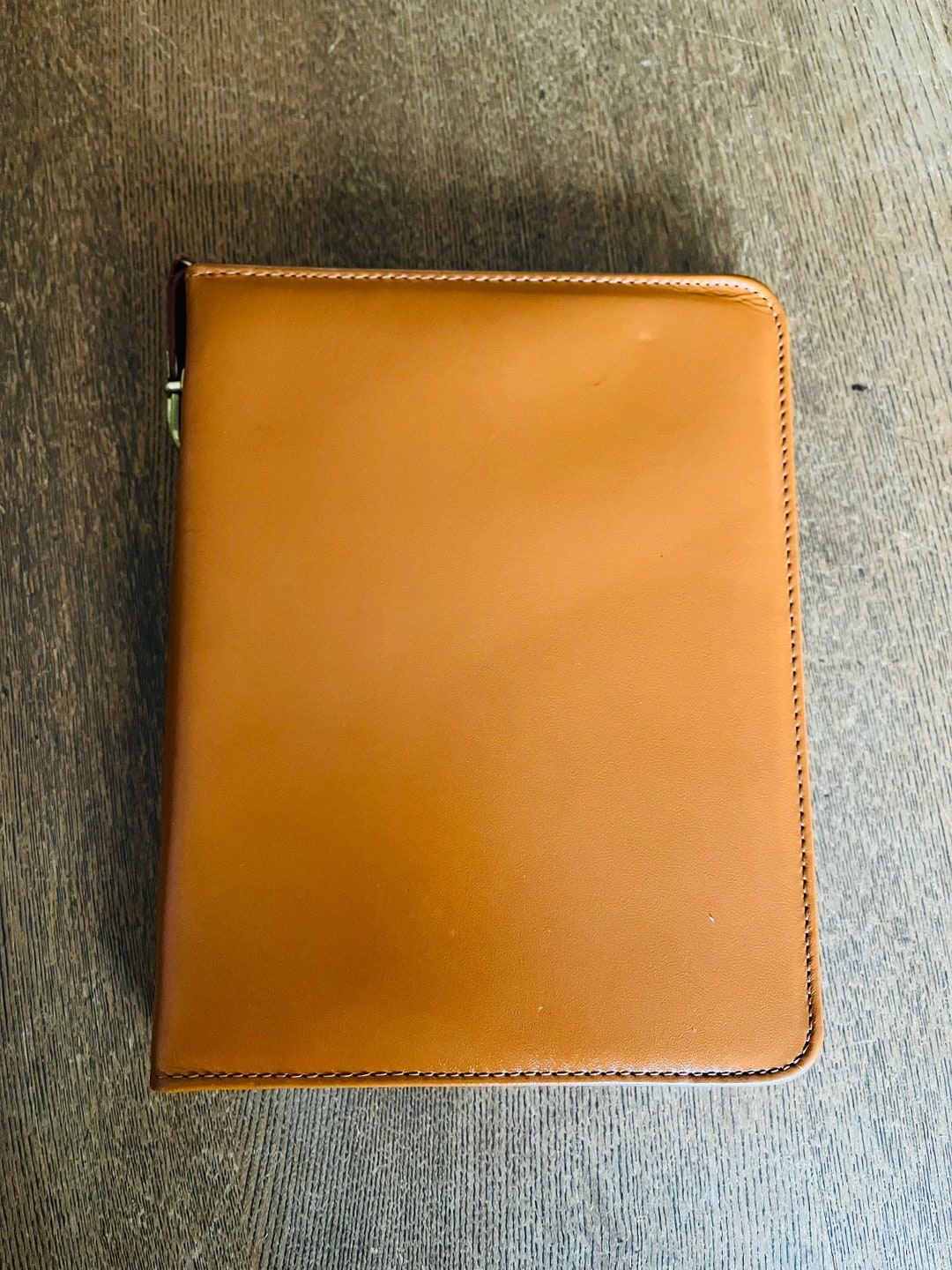 Brown Leather Writing Case/personal Notebook/lockable Letter Case ...