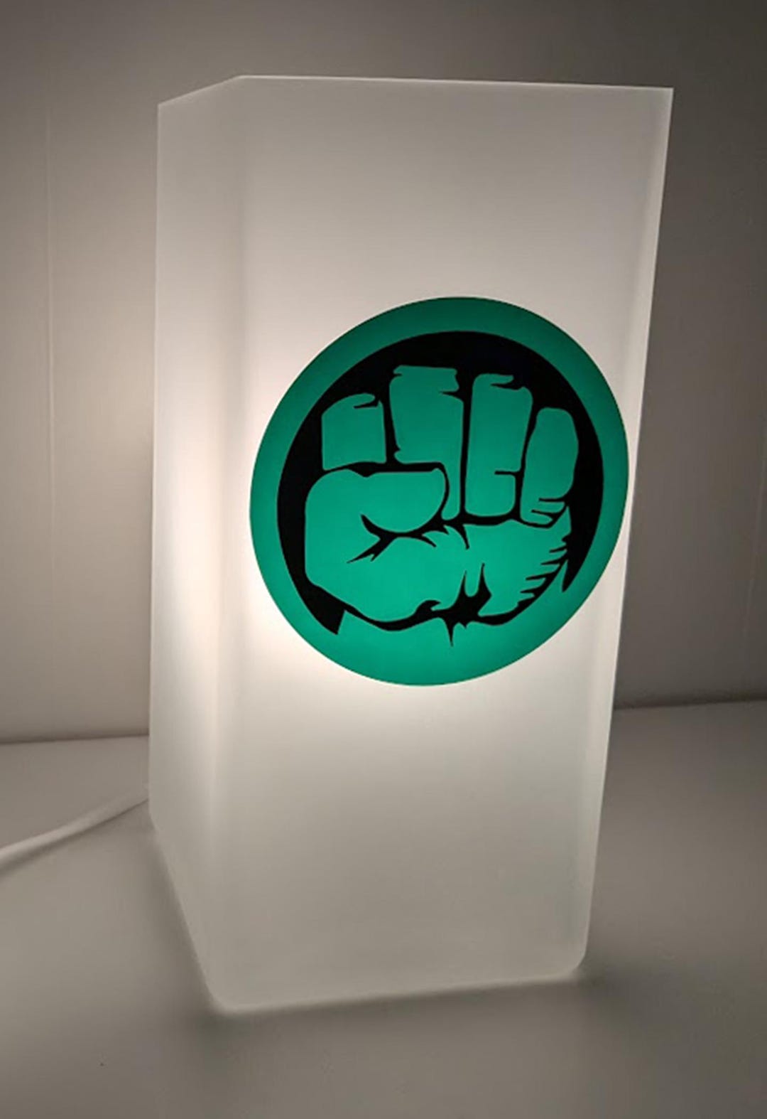 INCREDIBLE HULK Iconic Super Hero, Square Electric Decorative Opaque ...