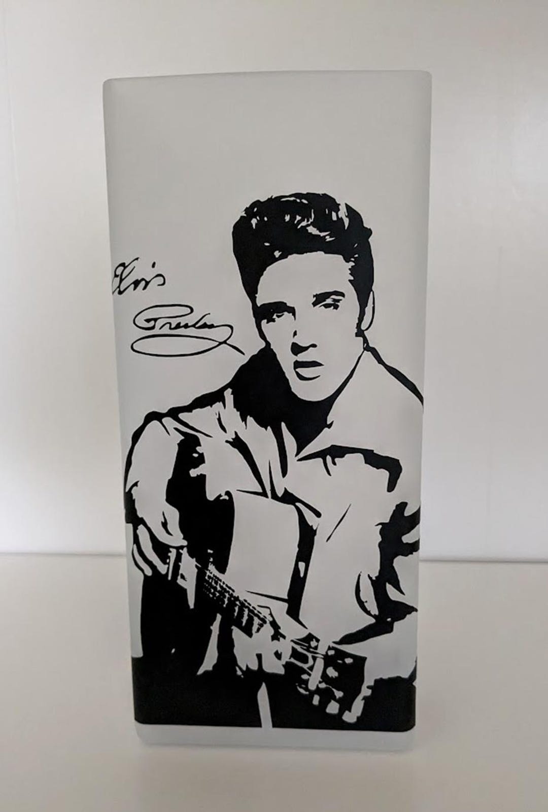 ELVIS Iconic Celebrity Singer, Square Electric Decorative Opaque Glass ...