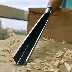 Sculpture V-parting Chisel 90 Degree, Wood Carving Tools, Hand Forged ...