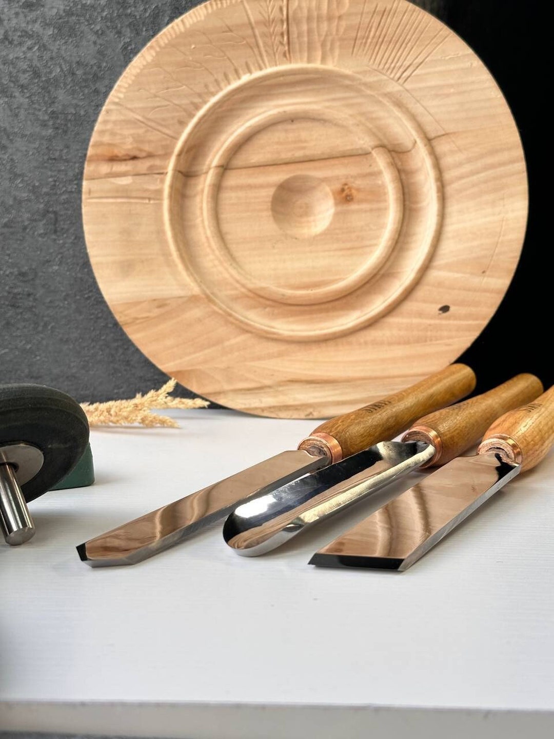 Forged Steel Tools, Wood Carving Set 3 Pcs. Turning Tools, Chisels for ...