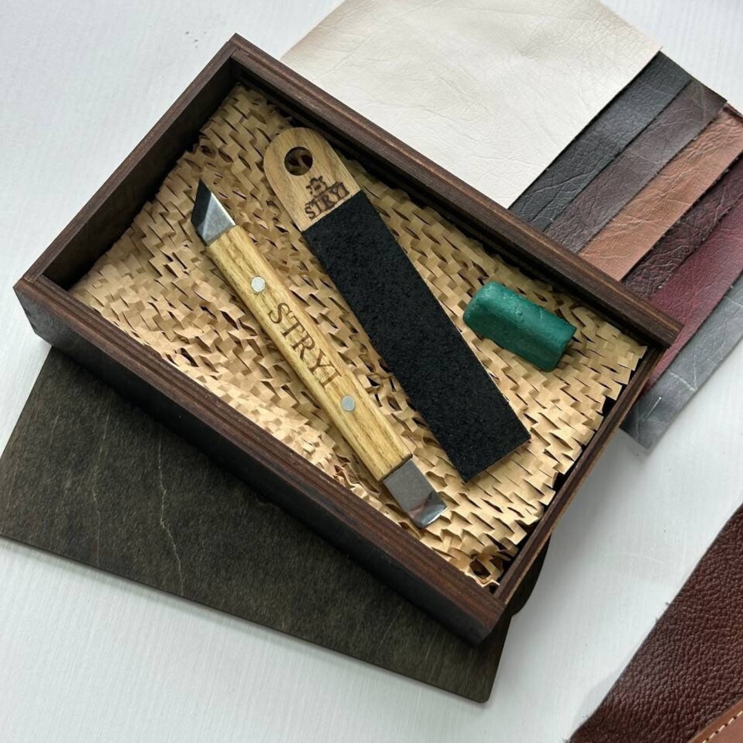 Double Sided Knife for Leather, Professional Leather Cutting Knife ...