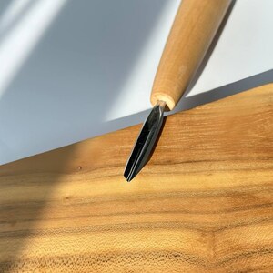 Short V-parting Chisels With Skewed Bevel, Beveled Angle Chisel, Wood ...