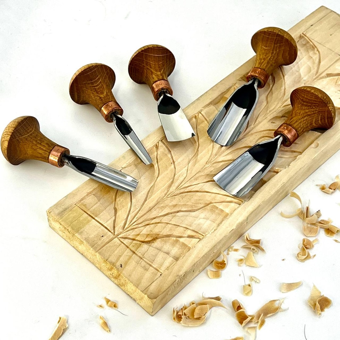Hand-forged Palm Gouges Set: Short Blade Wood Carving Tools, Carving ...