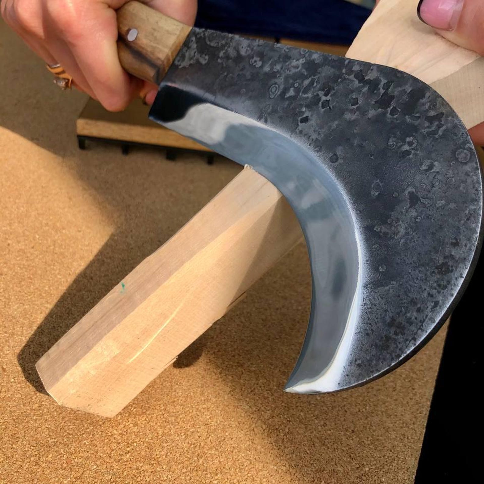 Hand Forged Sickle, Short Blade Machete, Knife for Hunting With High ...