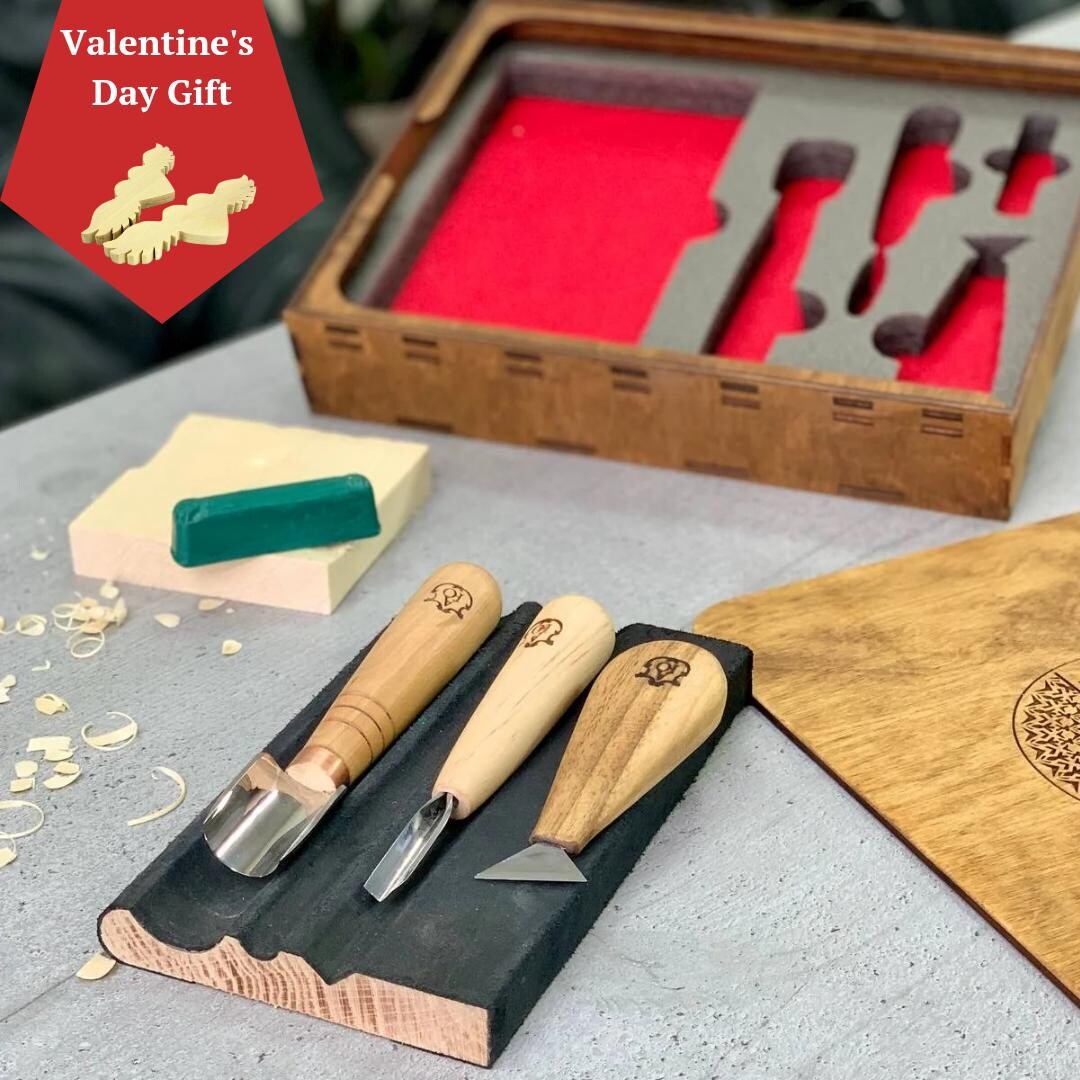 Wood Carving Kit, Chip Carving Set, Gift for Student, Chip Carving ...