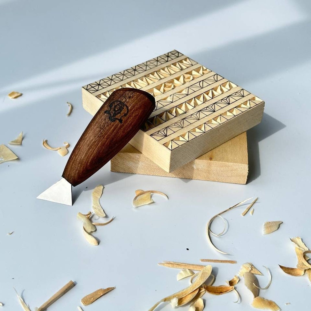 Wood Carving Knife, Chip Carving Knife 25mm, Detailed Chip Carving ...