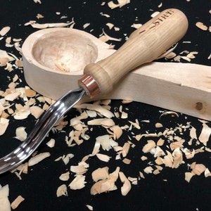 Gouge Long Bent Chisel STRYI, 5g Profile, Profi Woodcarving Tools ...