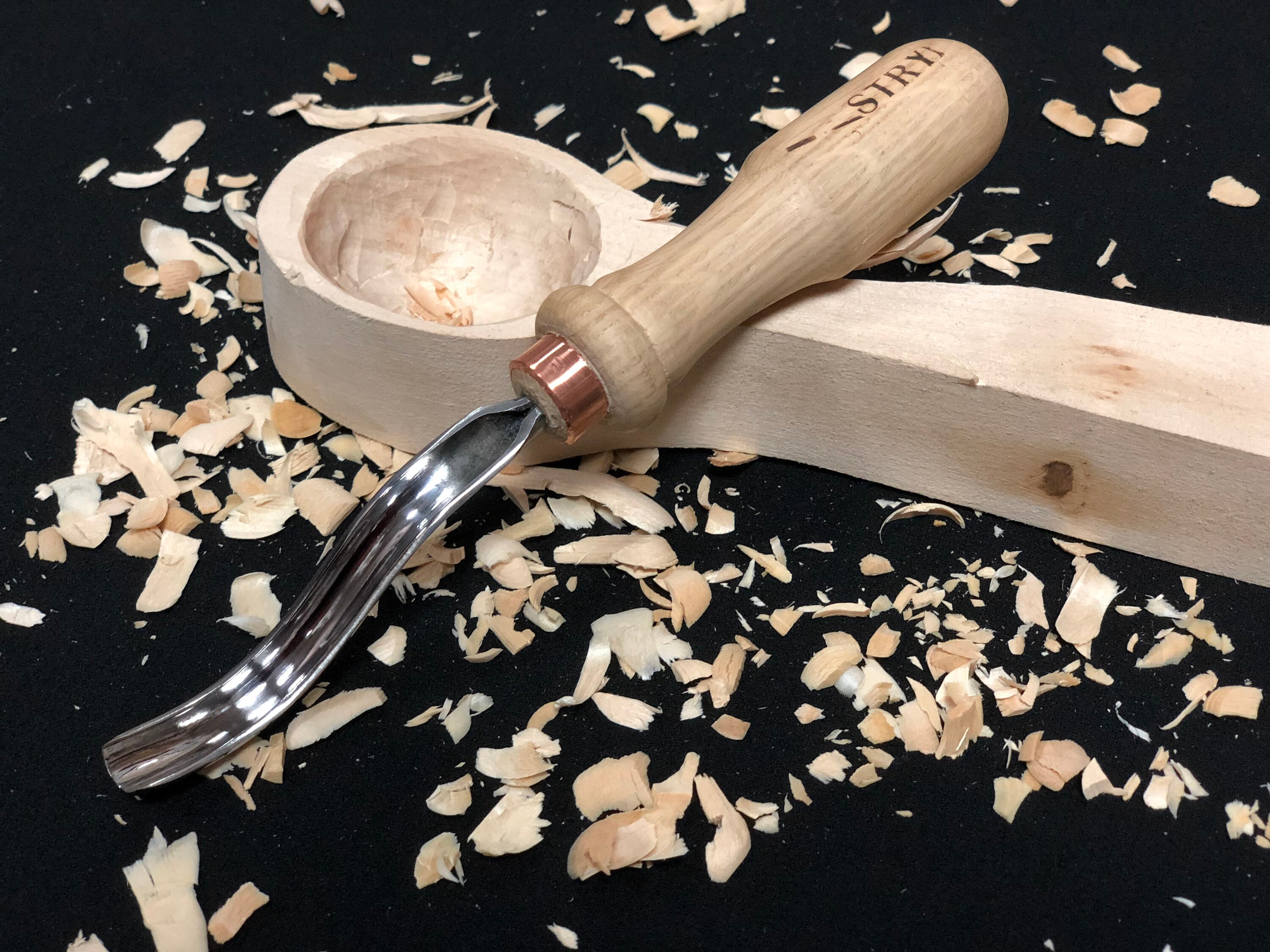 Gouge Long Bent Chisel STRYI 5g Profile Profi Woodcarving - Etsy