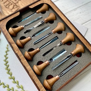 Micro Chisels Set of 10 Chisels for Micro Carving, Chisels for Hobby ...