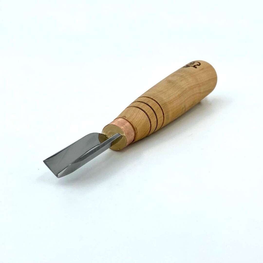 Short V-parting Chisel With Straight Bevel, Woodcarving Tools, V-tools ...