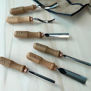 Wood Carving Kit With Storage Stand for Workshop, Chisels Set, Gift for ...