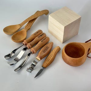 Spoon and Bowl Carving Kit, Stryi Carving Tools, Wood Carving Kit ...