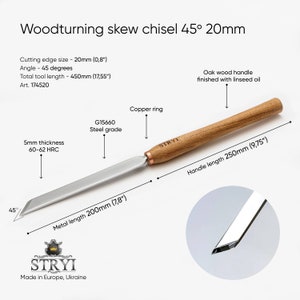 Handmade Skew Chisel, Profi Carpentry Chisel, Woodcarving Art Tools ...