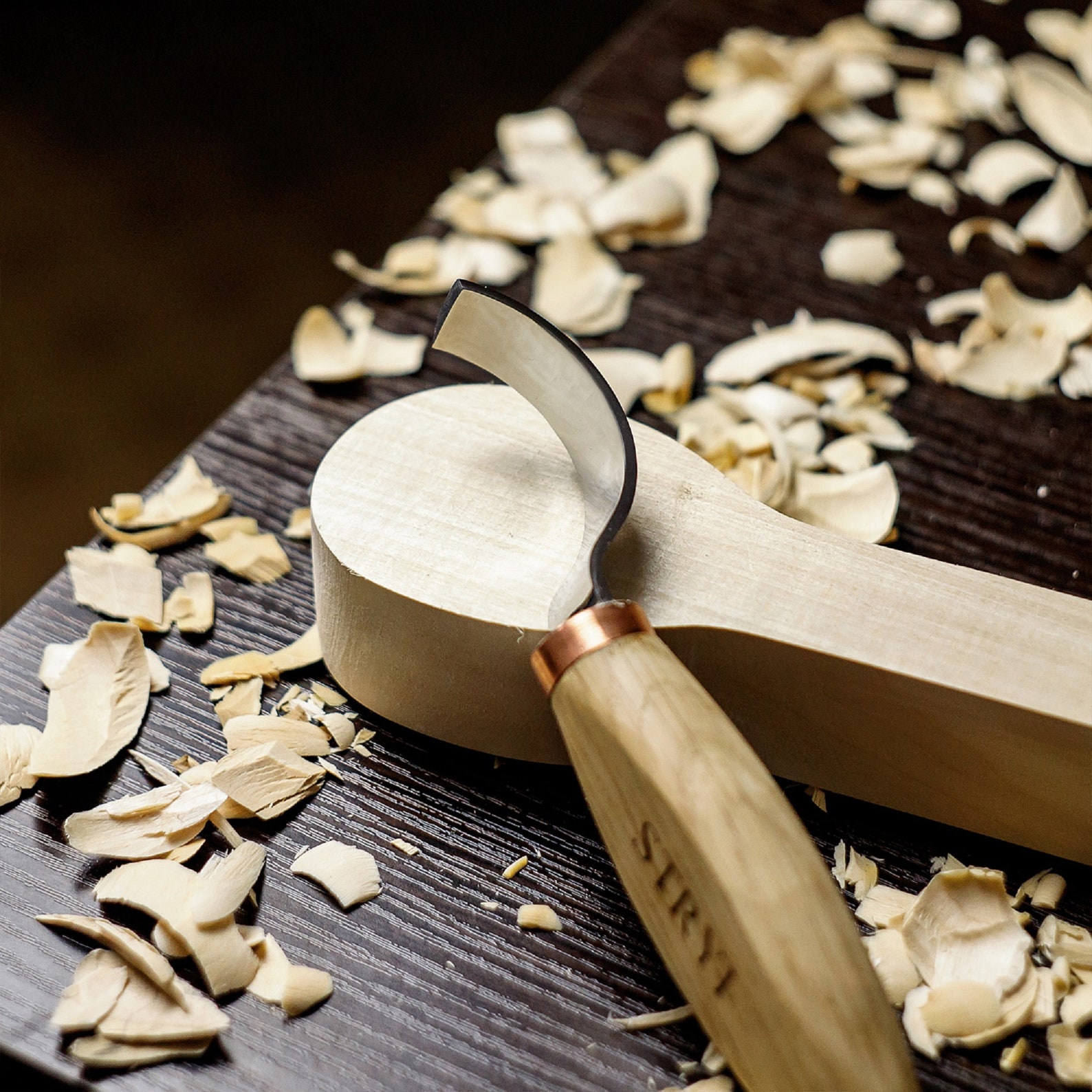 Spoon Carving Tool 50mm Handmade Wooden Spoon for Nutella - Etsy