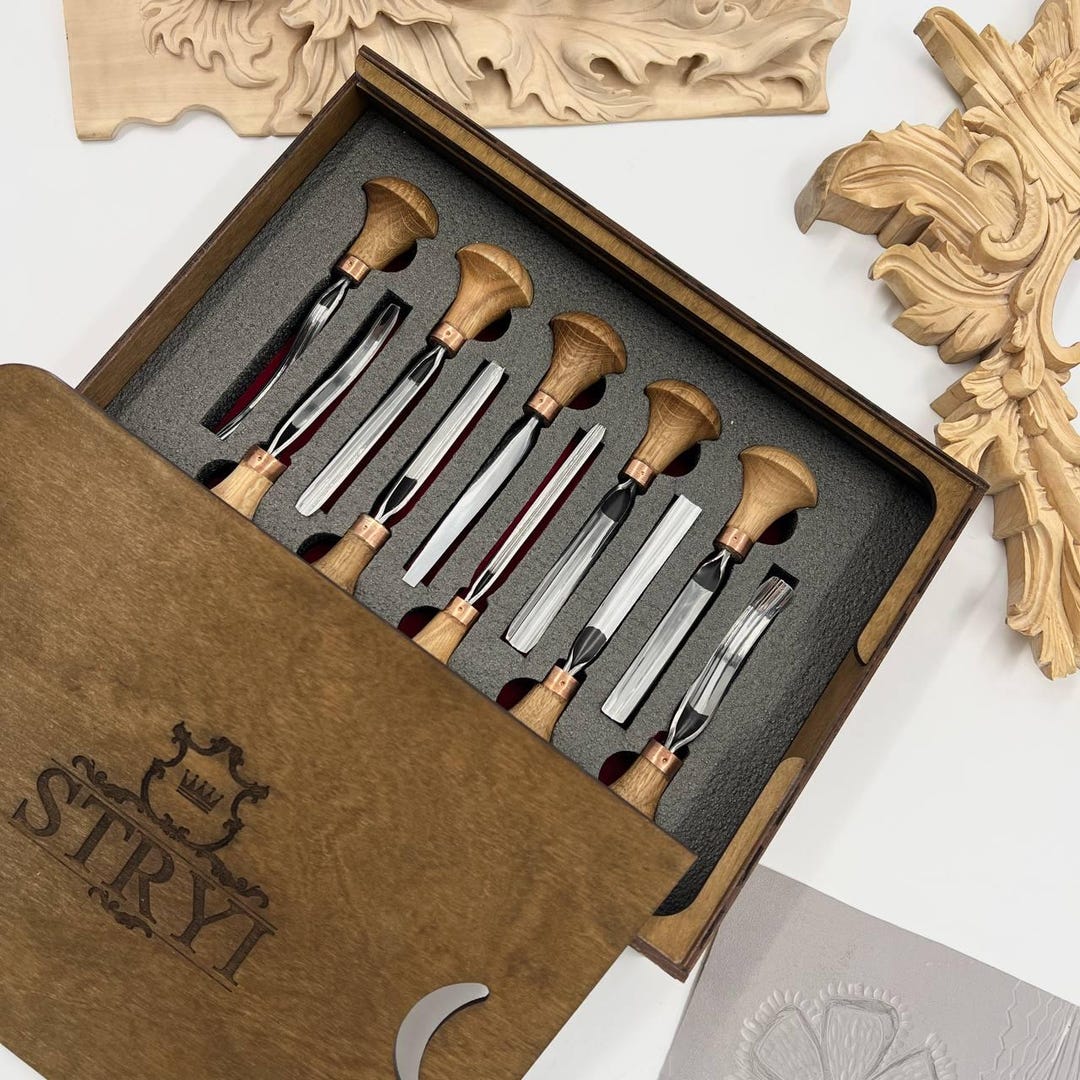 Micro Wood Carving Chisels, 10-piece Palm Set, Gravers & Burins - Etsy