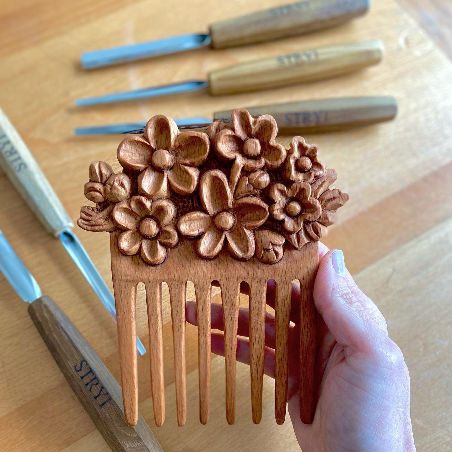 Handmade Steel Wood Carving Gouge Set, 12 Piece With Case - Etsy