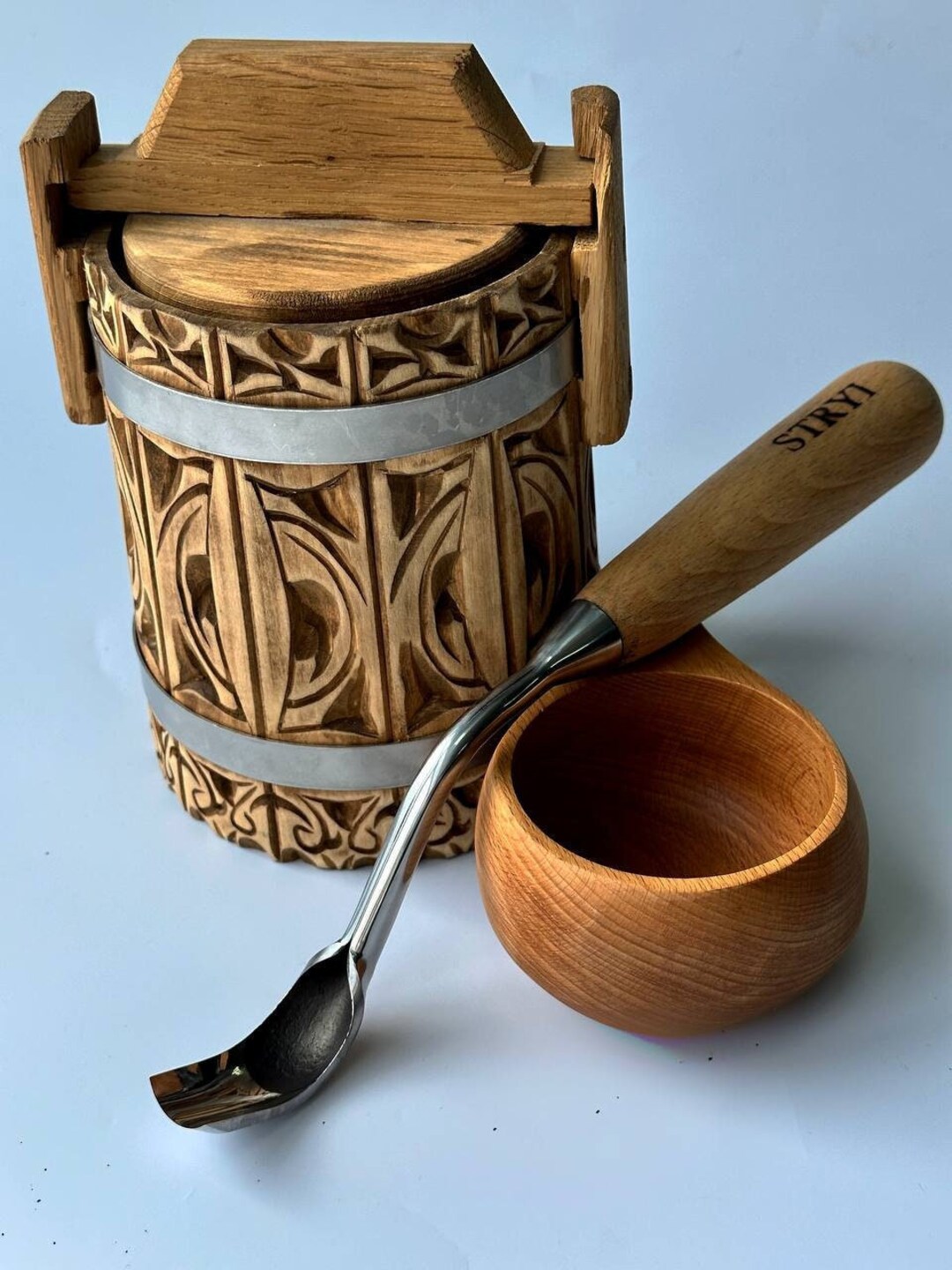 Bowl Kuksa Carving, Relief Carving, Large Bent Gouge and Carving Knife ...