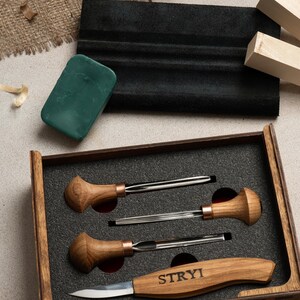 Wood Carving Tools Set, Wood Carving Kit, Personalized Gift for Husband ...
