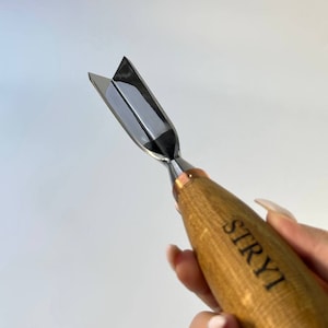 Sculpture V-parting Chisel 90 Degree, Wood Carving Tools, Hand Forged ...