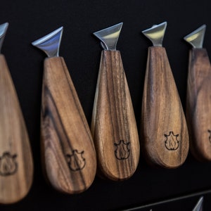 Gouge Long Bent Chisel STRYI, 5g Profile, Profi Woodcarving Tools ...