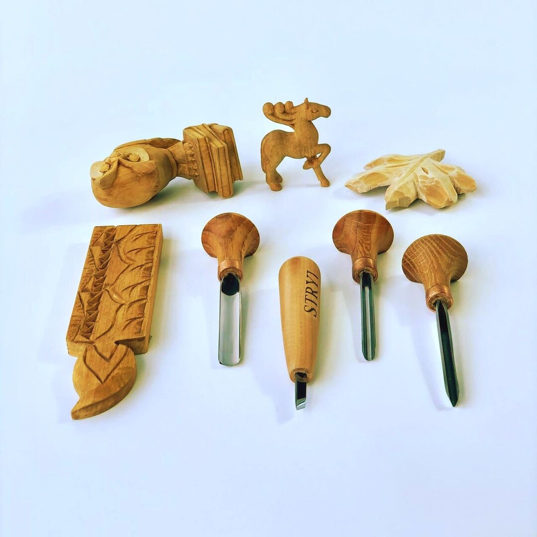 Palm Carving Chisel Gift Box, Set of 4 Palm Chisels for Detailed ...