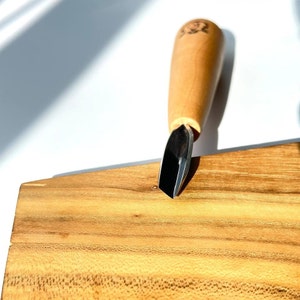Short V-parting Chisels With Skewed Bevel, Beveled Angle Chisel, Wood ...