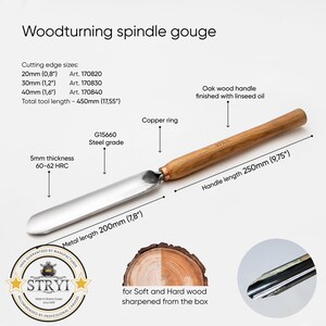 Spindle Gouge, Bowl Gouge for Lathe Work, Wood Turning Tool, Wood ...