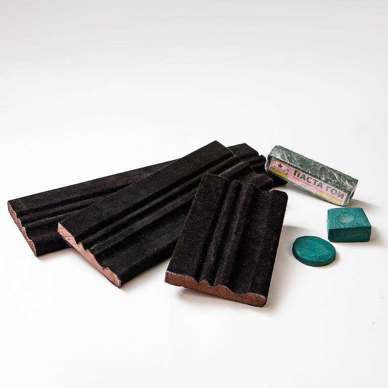 Leather Strop and Polishing Paste Set Sharpening Woodcarving | Etsy