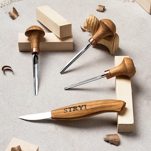 Wood Carving Tools Set, Wood Carving Kit, Personalized Gift for Husband ...