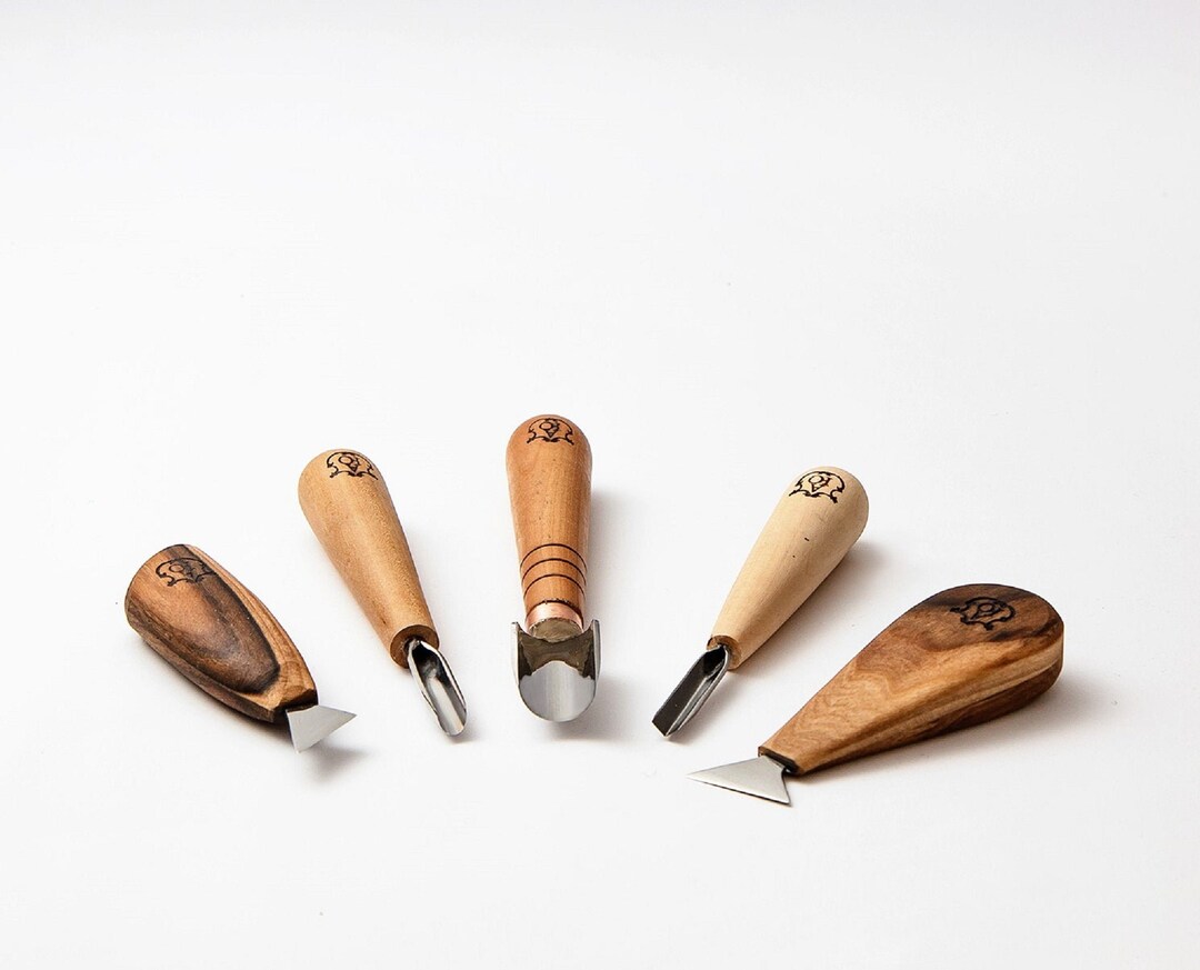 Geometric Chip Carving Tool Set, Carbon Steel Woodcarving Kit - Etsy