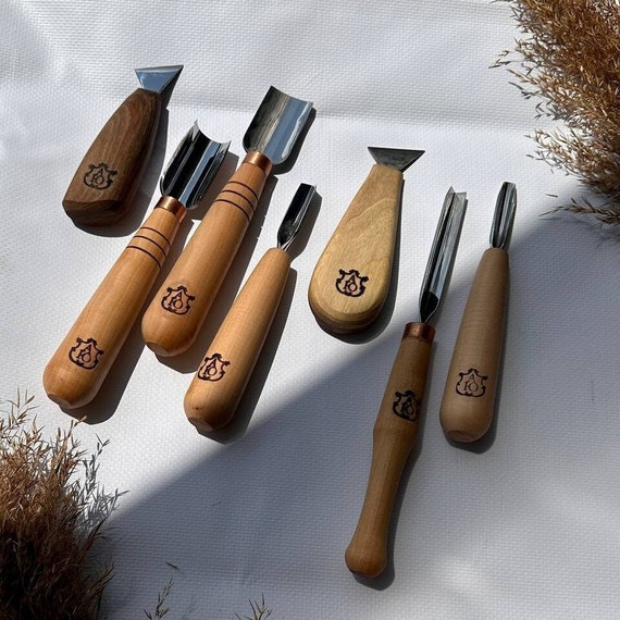 Set of 7 Wood Carving Tools Wood Craft Tools Chip Carving Set Craft Kit for Students Gift for Graduation Forged Tools Chisels Set Etsy Australia