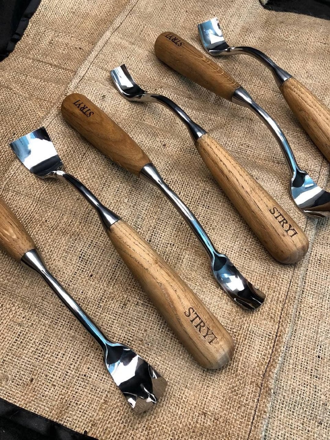 Bowl Kuksa Carving, Relief Carving, Large Bent Gouge and Carving Knife ...