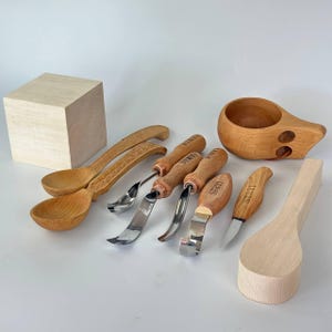 Spoon and Bowl Carving Kit, Stryi Carving Tools, Wood Carving Kit ...