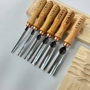 Gouges Set, Chisel Set, Stryi Carving Tools, Gift for Carver, Gift for ...