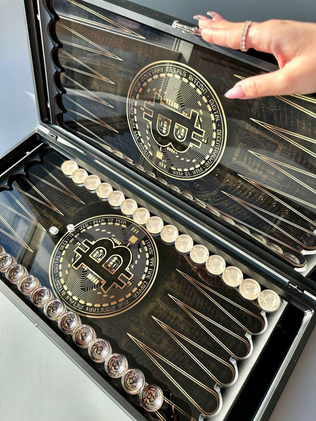 Glass Backgammon Stylish Backgammon Set Personalized - Etsy