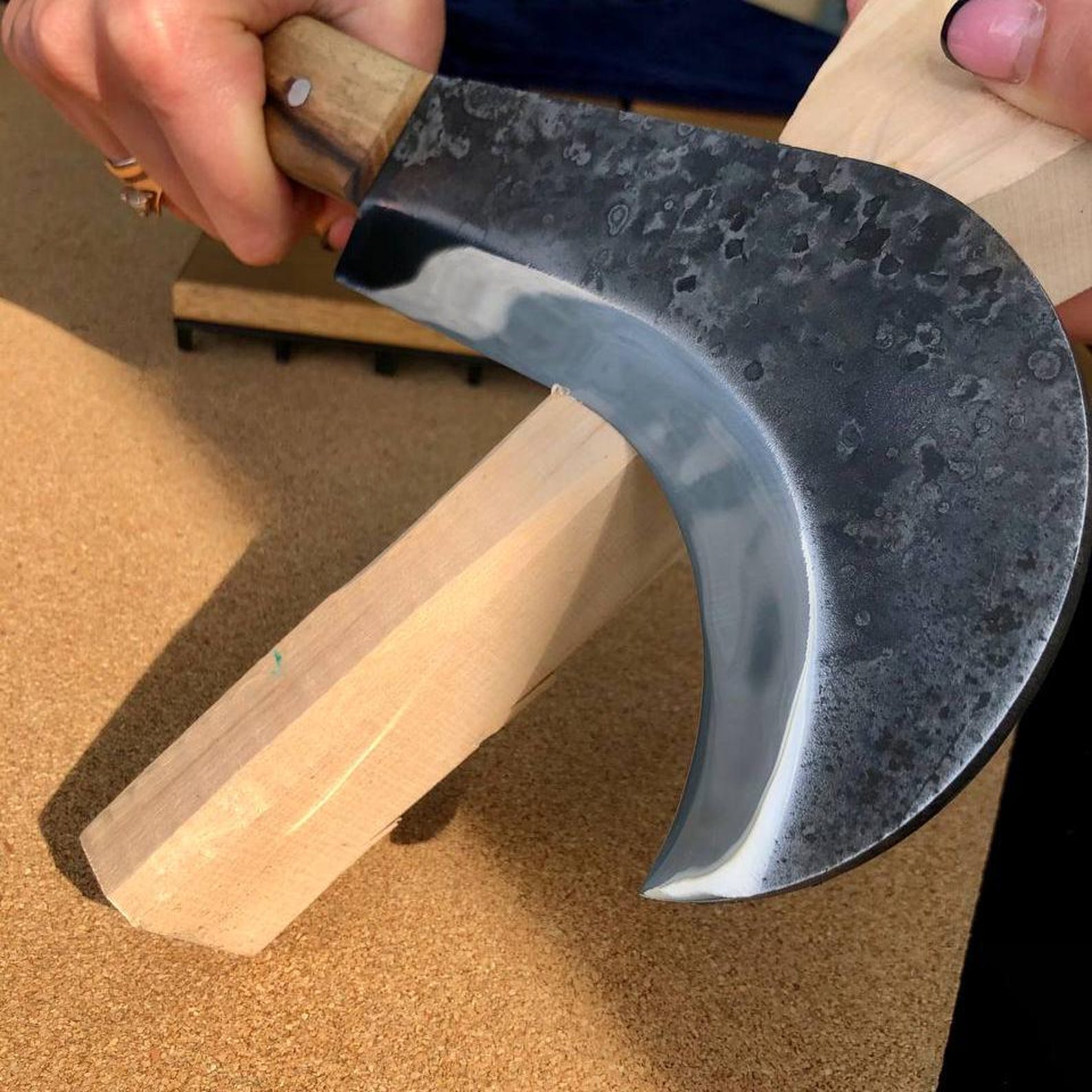 Hand Forged Sickle, Short Blade Machete, Knife for Hunting With High ...