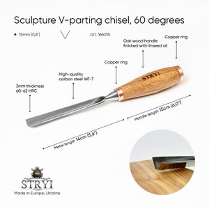 Sculpture V-parting Chisel 60 Degree, Woodworking Supply, Profi ...