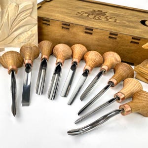 Micro Chisels Set of 10 Chisels for Micro Carving, Chisels for Hobby ...