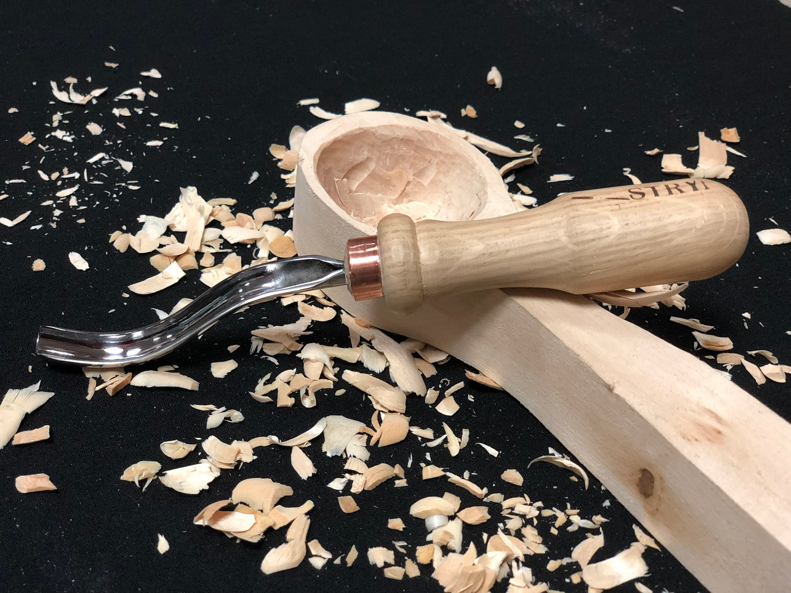 Gouge Long Bent Chisel STRYI 5g Profile Profi Woodcarving - Etsy