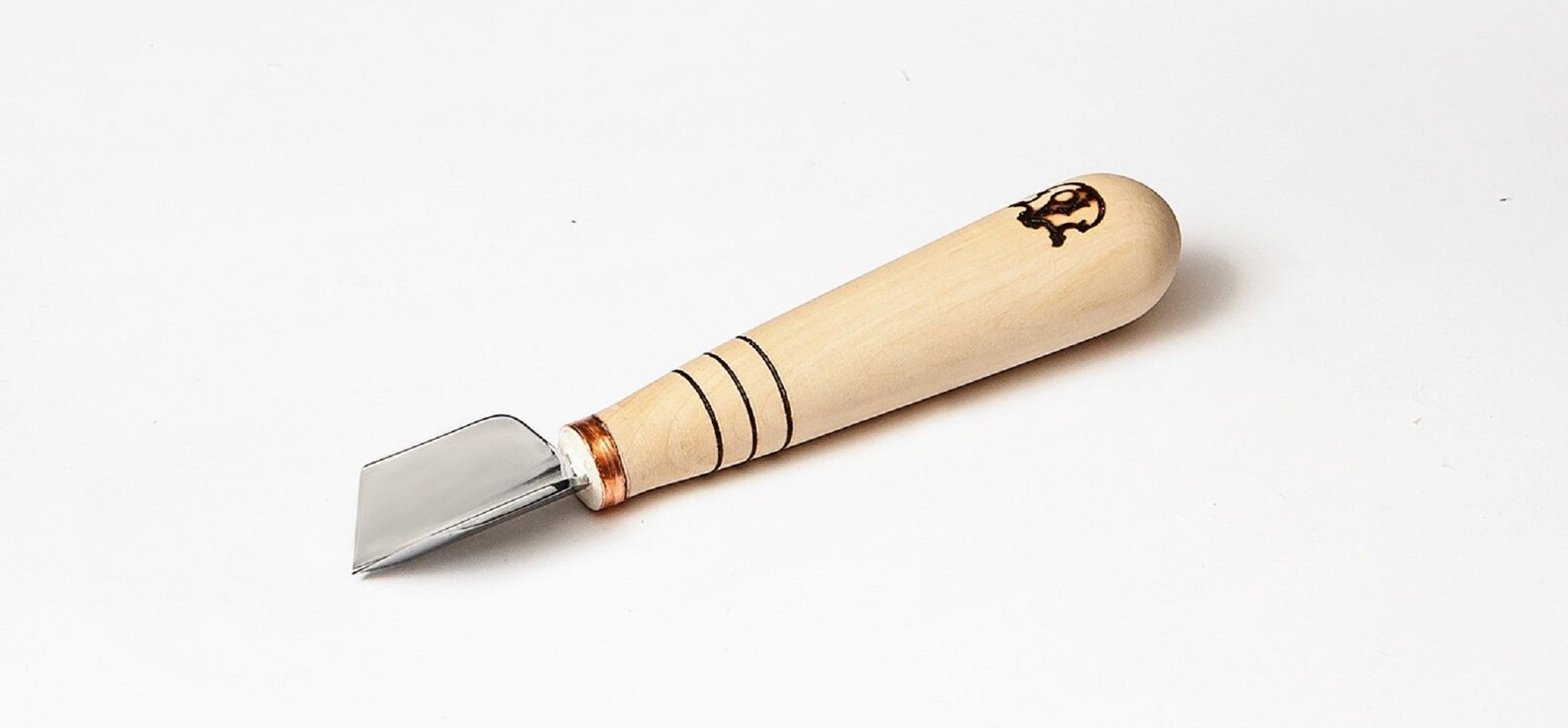 Short V-parting chisels with skewed bevel woodcarving tools | Etsy