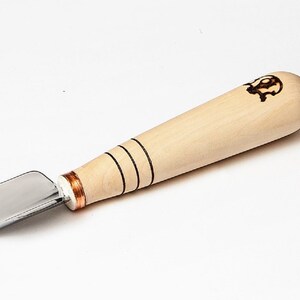 Short V-parting chisels with skewed bevel woodcarving tools | Etsy