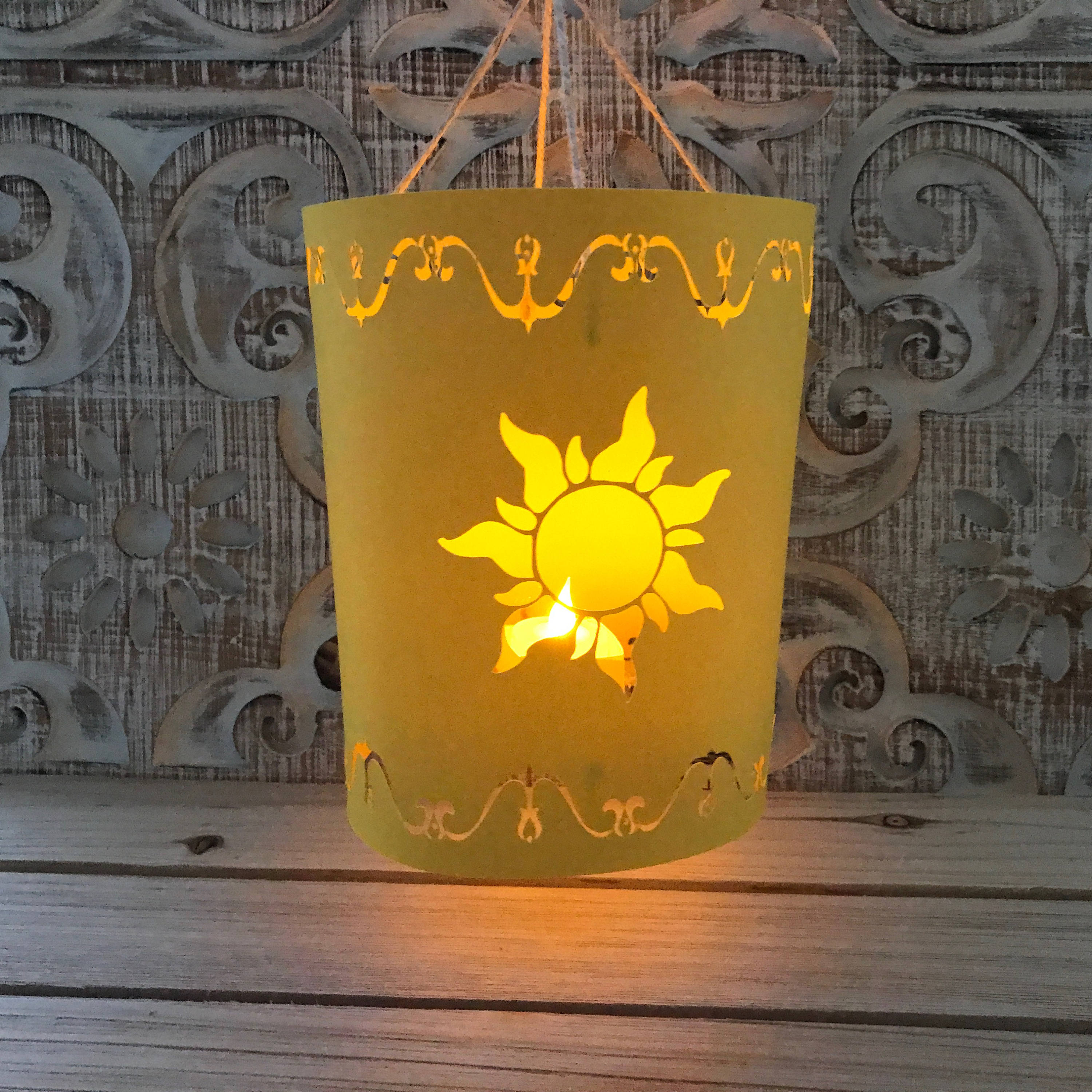 Craft Supplies & Tools Tangled Inspired Lantern *2 layers* Papercraft ...