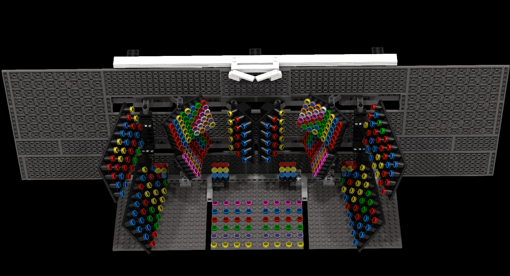 Designed With Original Lego Parts. Building ROCK CONCERT STAGE. Queen ...
