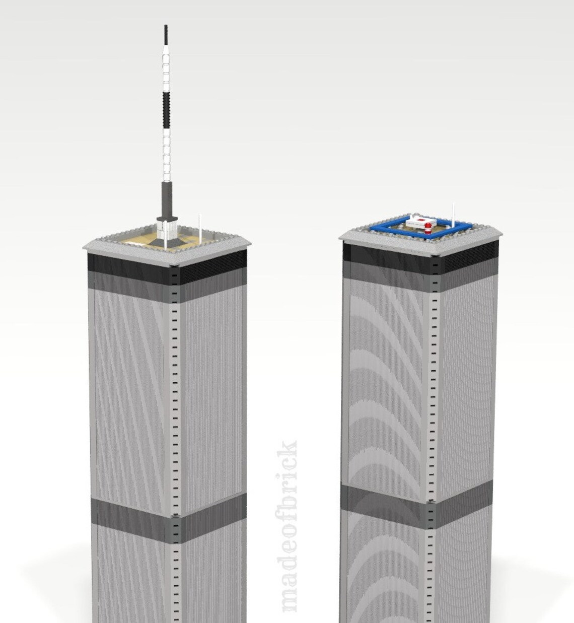 CUSTOM LEGO BUILDING Twin Towers: New York. Skyscraper. Usa. | Etsy